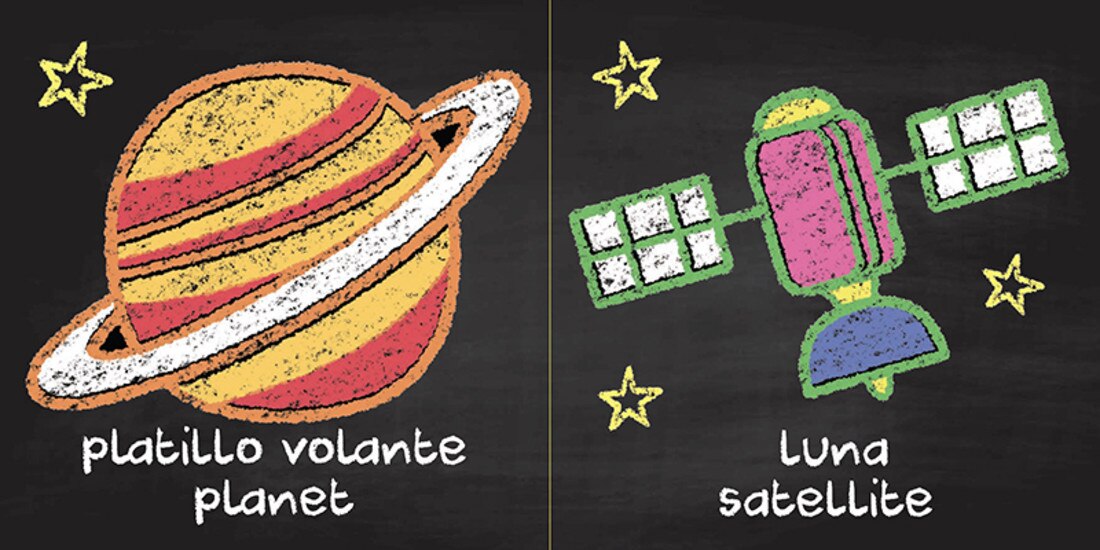 Chalk Art: Space / Espacio (Spanish-English Bilingual)
